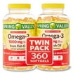 Spring Valley Proactive Support Omega-3 Mini from Fish Oil Dietary Supplement, 1000 mg, 120 ...