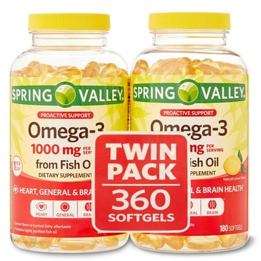 Spring Valley Vitamin E Dietary Supplement Twin Pack, 180 mg, 200 Count ...