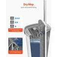 VEVOR Mop and Bucket with Wringer Set, Wet & Dry Use, Flat Mop and ...