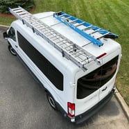 Vantech Heavy Duty 3 Bar Steel Ladder Roof Rack for Van, Fits RAM ...