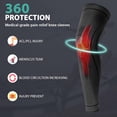 2 Pack Full Leg Compression Sleeves for Men And Women Long Knee Br ...