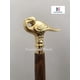 Walking Stick Gold Swan with Brown Beech Wood Shaft | Agatha Christie's ...