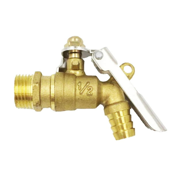1/2" Lockable Brass Faucet Dn15 Water Tap for Workshop Public Places ...