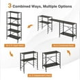 Costway 5-Tier Foldable Storage Shelves Adjustable Collapsible ...
