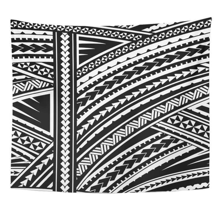 Polynesian Tribal Patterns Black And White