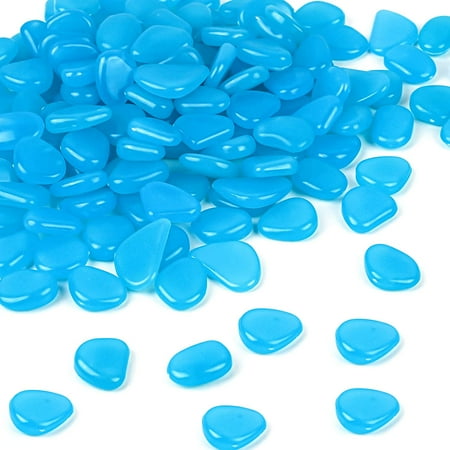 FanShow 100 Pcs Luminous Stone, Luminous Pebble Artificial Pebbles ...
