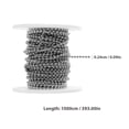 BESTYASH Stainless Steel Ball Chain Plated Silver Metal Bead Chain for ...