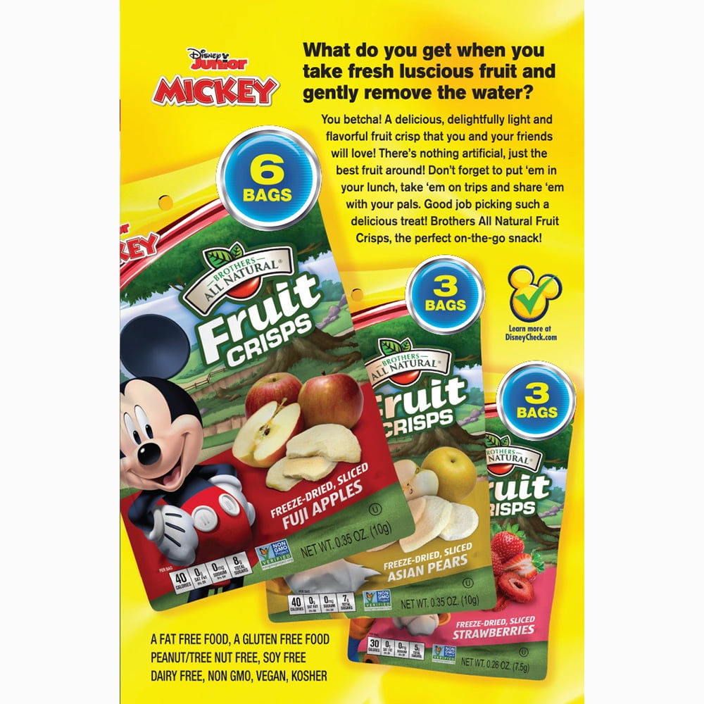 Brothers-All-Natural Disney Junior, Fruit Crisp, Freeze Dried Sliced ...