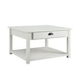 Manor Park 30 inch Square Country Coffee Table, Brushed White - Walmart.com