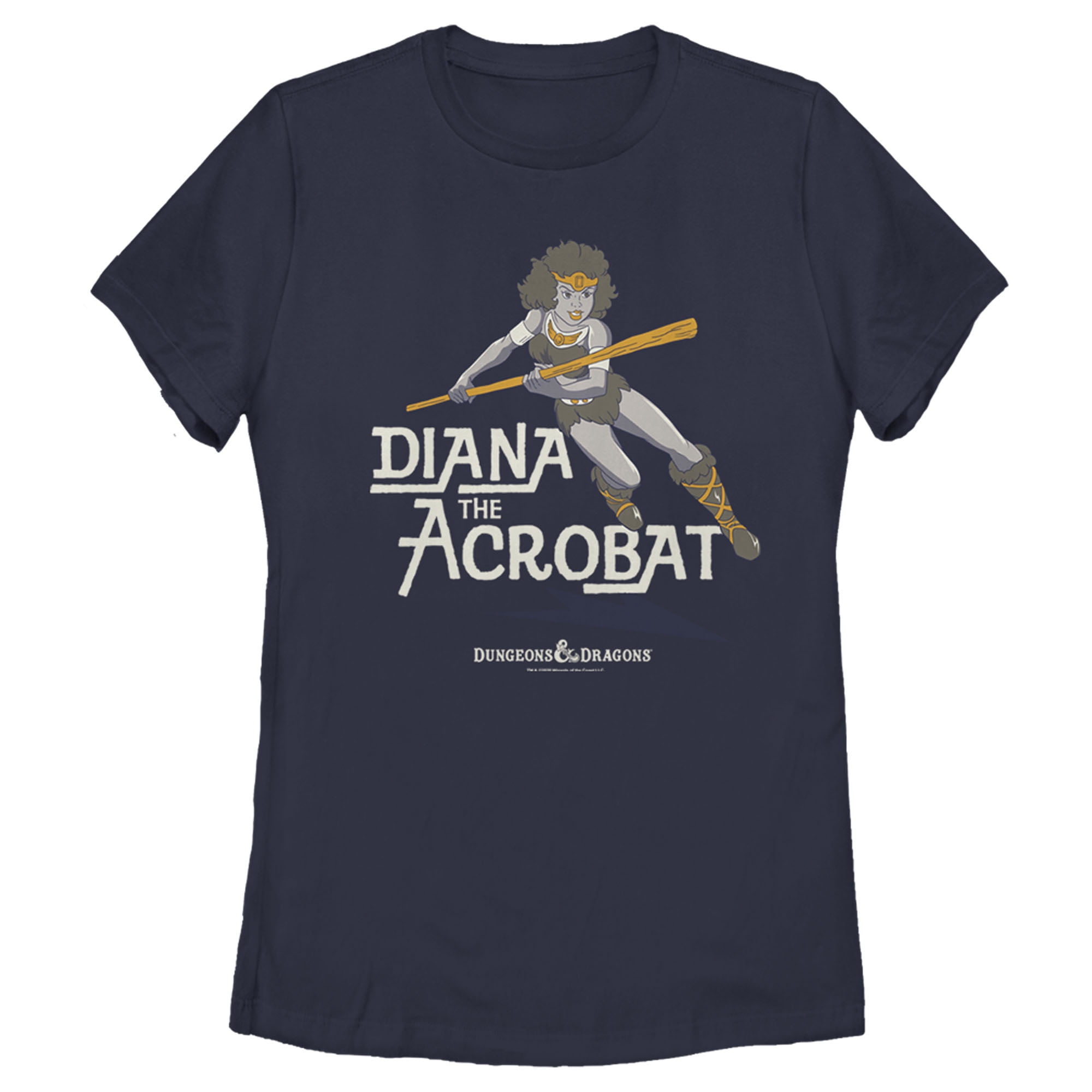 Women's Dungeons & Dragons Diana the Acrobat Pose Cartoon Graphic Tee ...