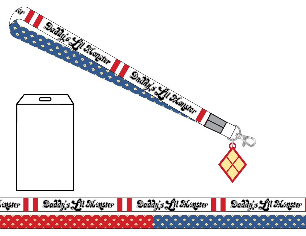 Harley Quinn Daddy's Lil' Monster Lanyard - Walmart.com
