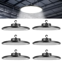 6-Pack 180W LED UFO High Bay Lights, 32400LM 6000K IP65 Plug & Play for ...