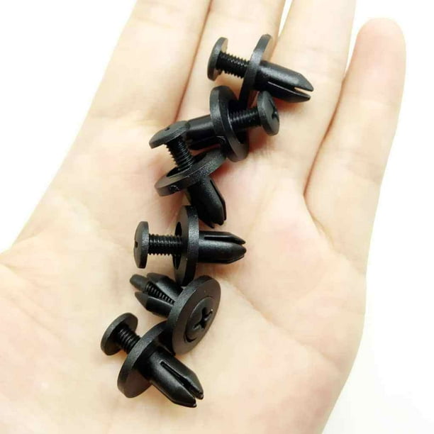 kurtrusly 50 Pieces Universal Car Fender Retainer Clips Bumper Rivets ...