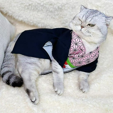 Pets Costume Anime Demon Slayer - Halloween Pet Clothes Cosplay Party ...