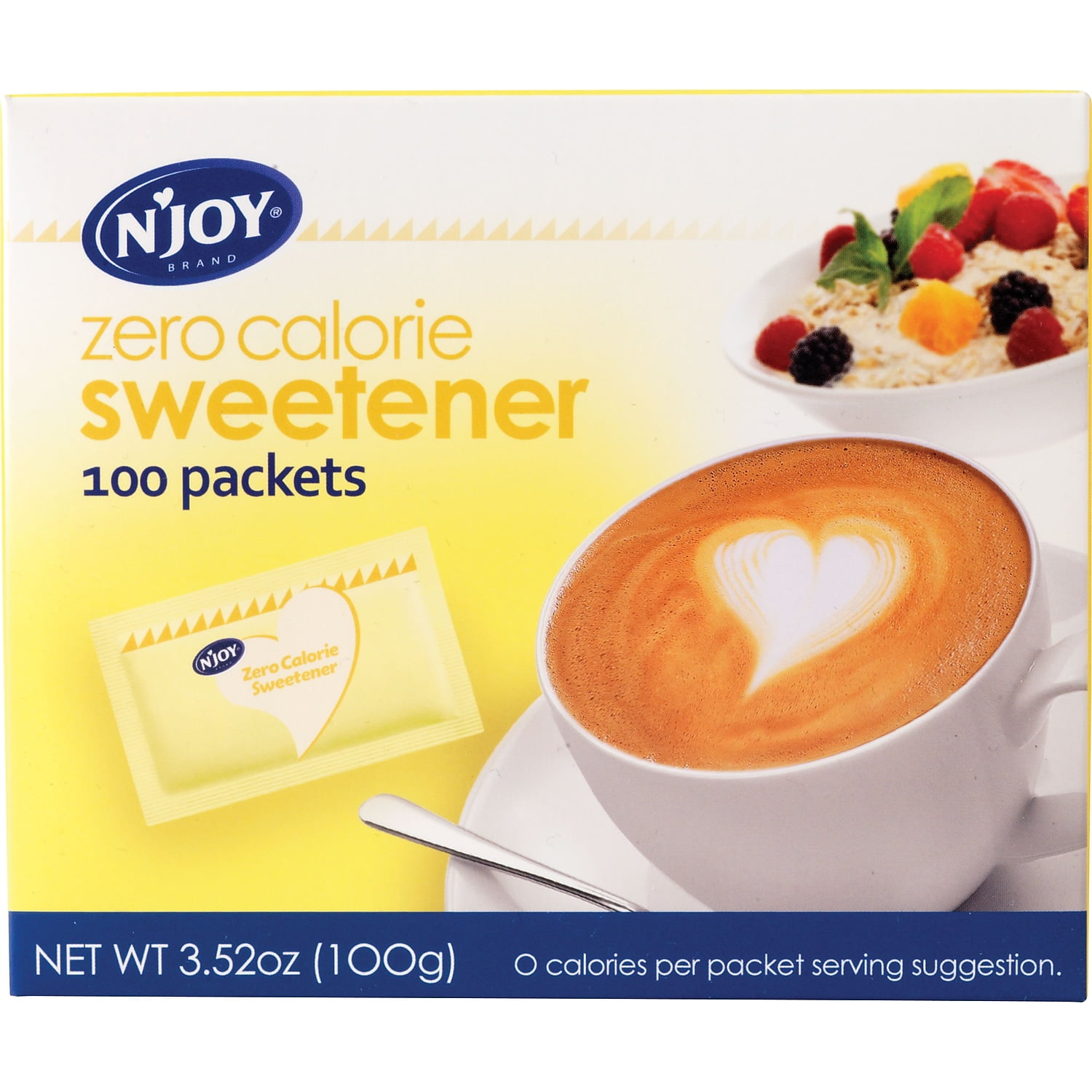 N'Joy Yellow - Sucralose Zero Calorie Sweetener Packets 1g 100/Bx 83199 ...