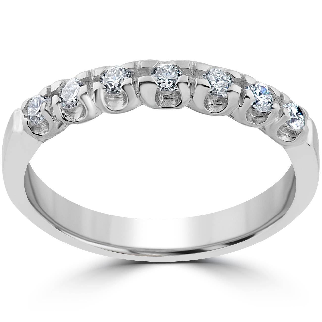 Click here for Pompeii3 1/3ct Stackable Womens Diamond U Prong We... prices