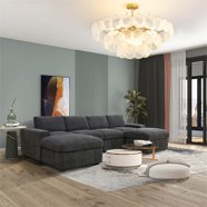 Baxton Studio Allister Dark Grey Upholstered Living Room Set - Walmart.com