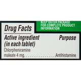 Equate Chlorpheniramine Maleate ChlorTabs Tablets, 4 mg, 100 Count HSA ...