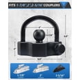Trailer Lock Universal Trailer Hitch Locks, Adjustable Heavy-Duty ...