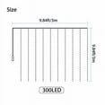 300 LED Curtain Fairy Lights Party Wedding USB String Hanging Wall ...