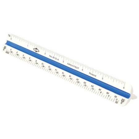 Alvin 6" High Impact Plastic Architect Triangular Scale - Walmart.com