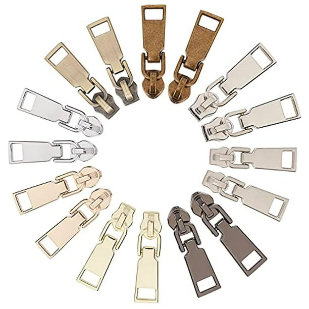 20PCS Zipper Pull Replacement Detachable Zinc Alloy Tab Repair Extender ...