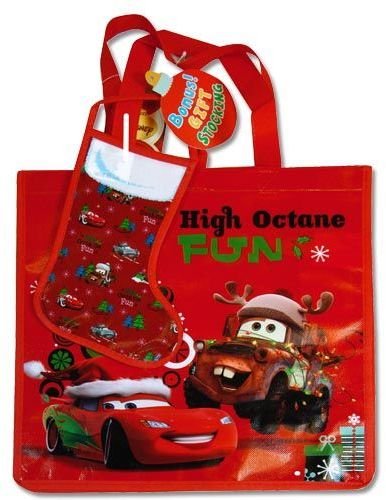Disney Cars High Octane Fun Tote Bag with Gift Stocking - Walmart.com