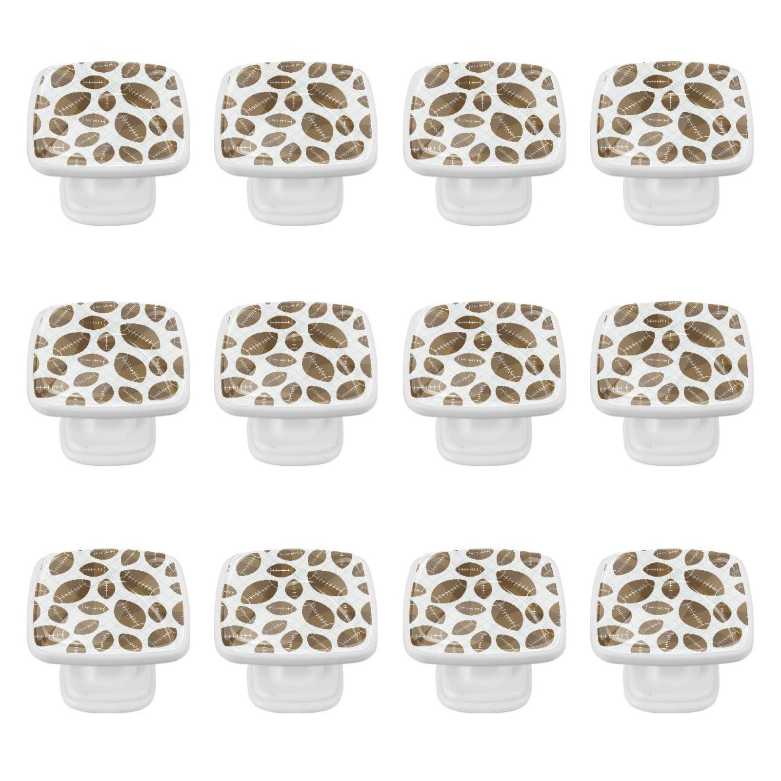 12 Pieces Drawer Pulls Handle Square Wardrobe Cabinet Sport Ball ...