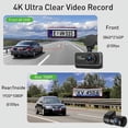 4K WiFi Dual Dash Cam Real 4K Optional rear/ cabin cam Installation 3 ...