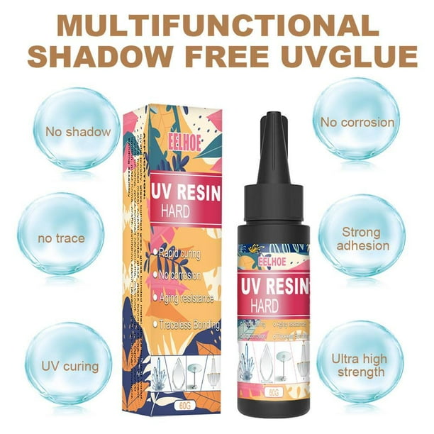 UV Resin Kit Clear Hard Glue Ultraviolet Curing Resin Glue For Resin ...