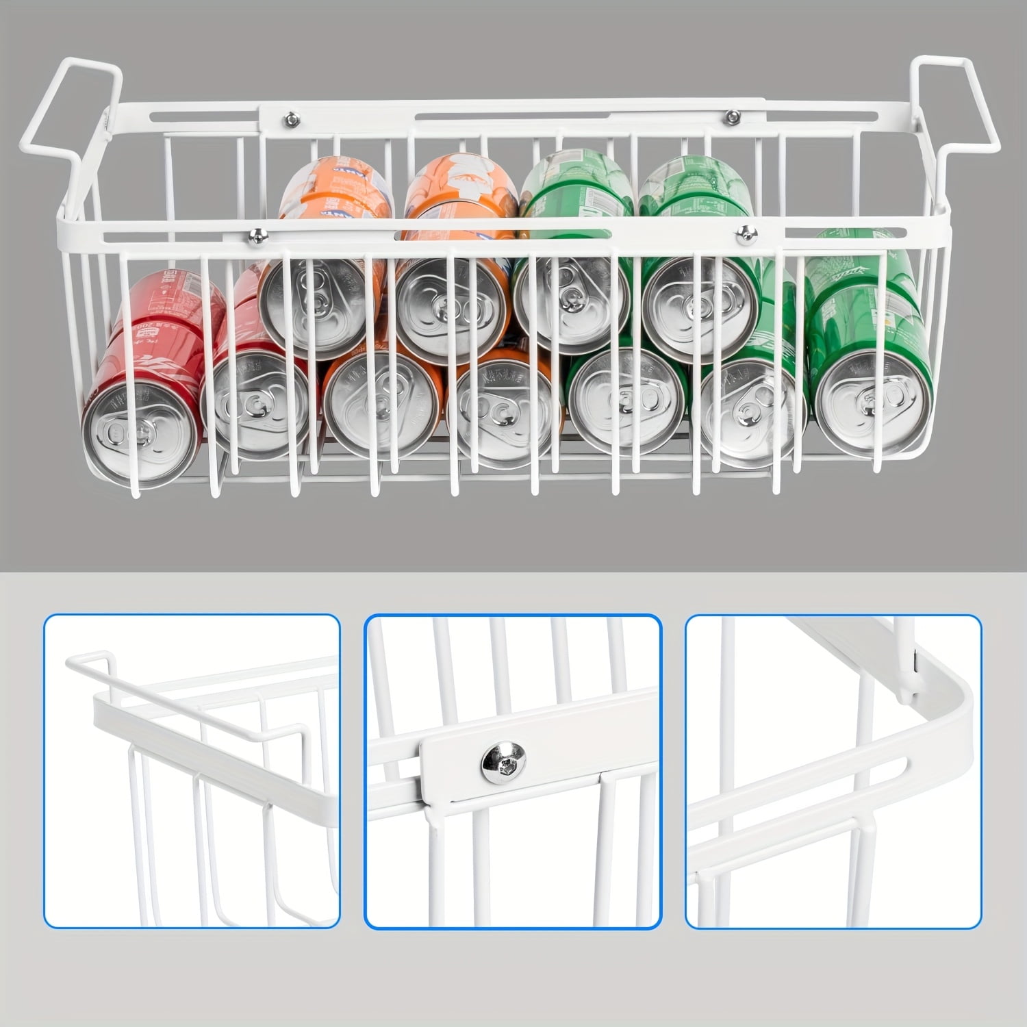Wetheny Freezer Organizer Bins, Expandable Deep Freezer Baskets for ...
