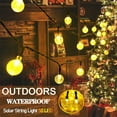 Outdoor String Lights Patio Party Yard Garden Wedding 50 LED Solar ...