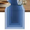 Blue Gradient Squares Table Runner 13x120 Inch Softness Layers Zen ...