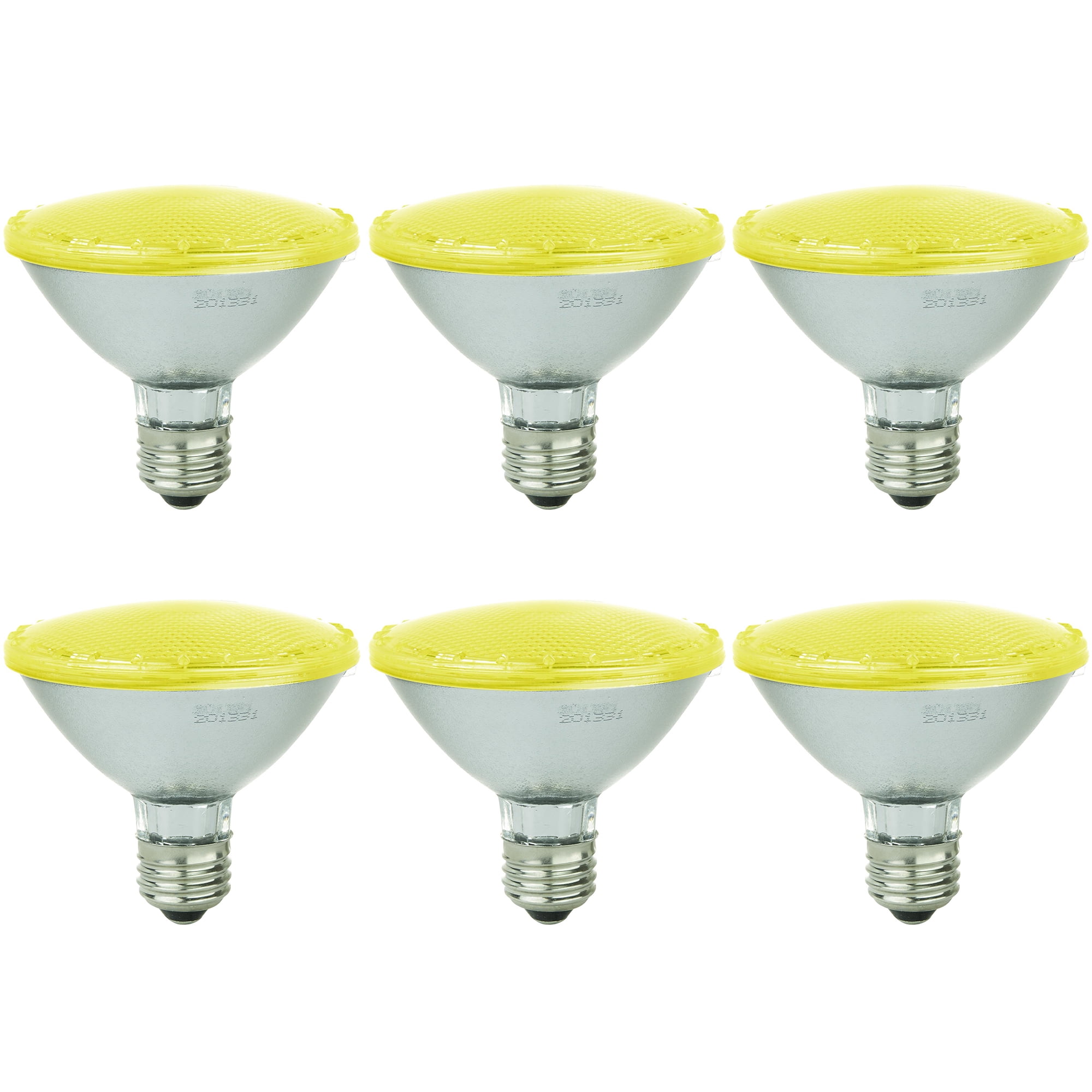 Sunlite - Yellow LED PAR30 Reflector Light Bulb, 3 Watt, 120-220 Volts ...
