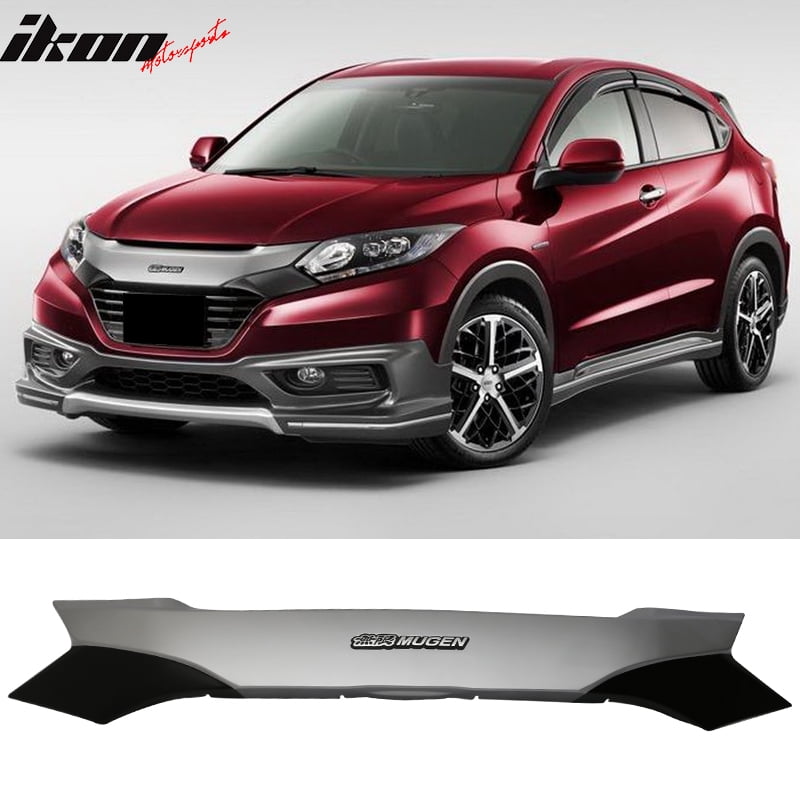 Ikon Motorsports Grille - Fits 16-18 Honda HRV HR-V 4Dr 2 Tone Silver ...