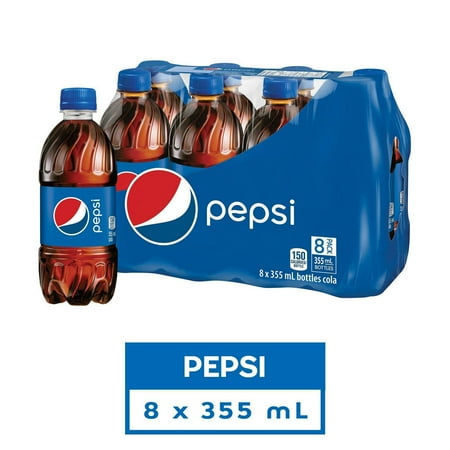 Pepsi cola, 355mL bottles, 8 Pack, 8x355mL - Walmart.ca