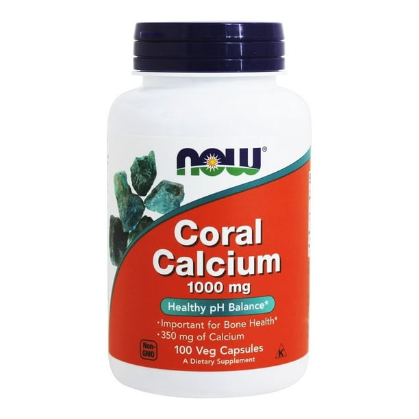 Suplemento NOW Foods Coral Calcium 1000 mg 100 cápsulas | Walmart en línea