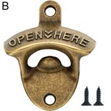 Wall Mounted Bottle Opener Retro Alloy Hanging Open Accessories Tools ...