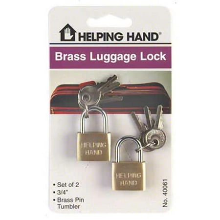 Helping Hands Solid Brass Luggage Lock - Pack of 3 | Walmart Canada