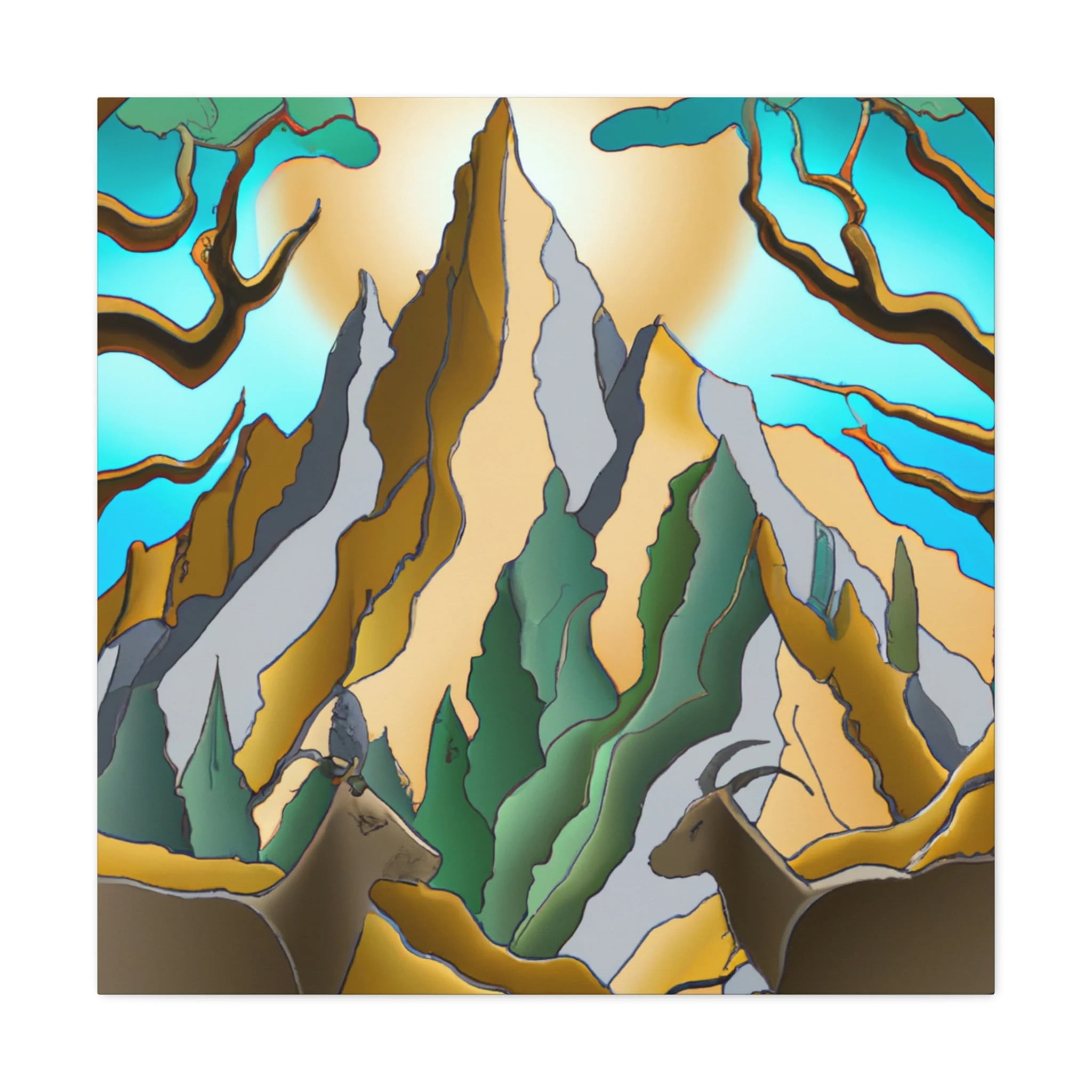 Chamois Shining Splendor - Canvas - Walmart.com