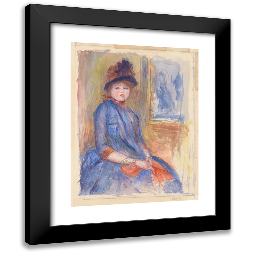 Pierre Auguste Renoir 15x18 Black Modern Framed Museum Art Print Titled
