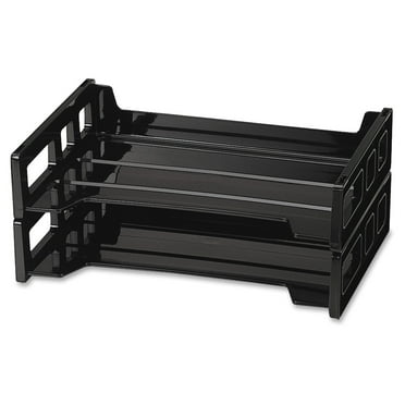 MMF, Horizontal Desk File Trays, 1 Each, Black - Walmart.com