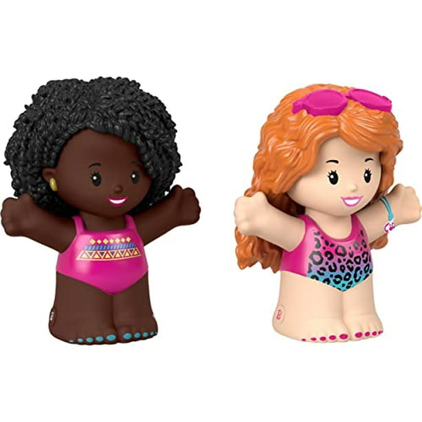 Fisher-Price Barbie Swimming Figure Set Little People, 2-Pack of Toys ...