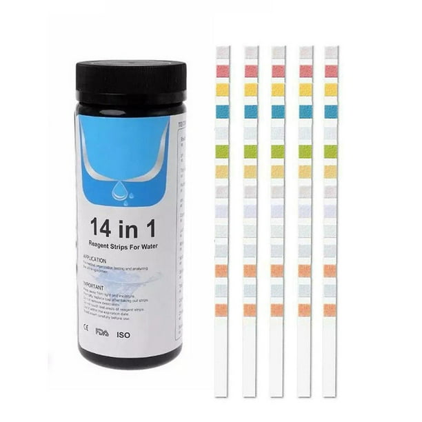 50 Strips 14 In 1 Test Strips Swimming Pool Spa Reagent Strips For ...