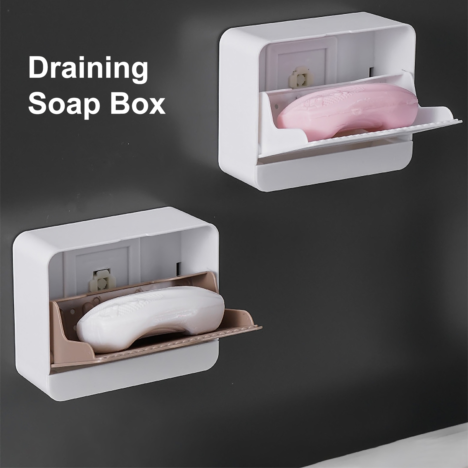 Made of high quality plastic material,the soap box is durable to use ...