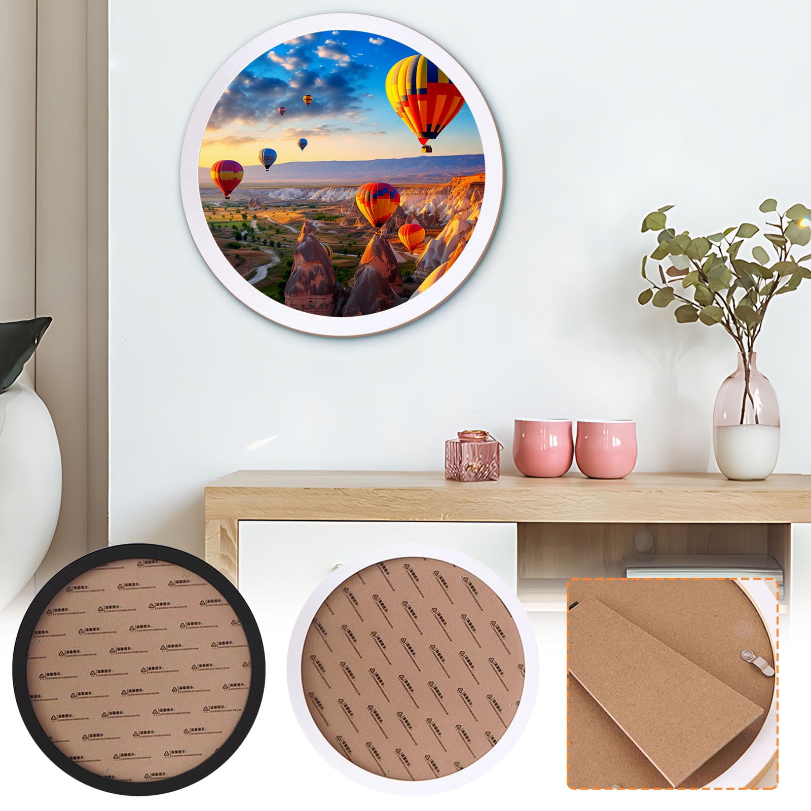 Click here for Kloer 16 Inch Round Photo Frame For Wall - Modern... prices