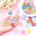 60 Pcs Star Snap Hair Clips 3 Styles No Slip Star Metal Hair Barrettes ...
