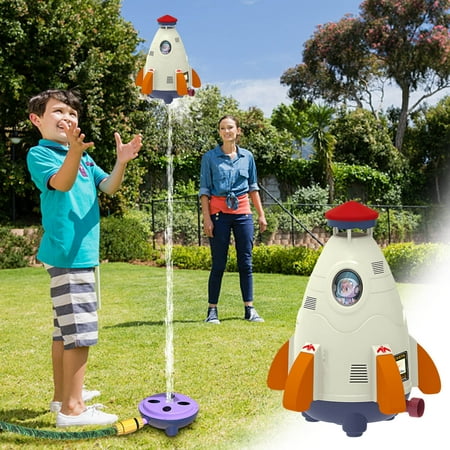 Snorda New Space Rocket Rotating Flying Water Toy Outdoor Water Flying ...