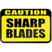 Caution Sharp Blades Sign - Walmart.com