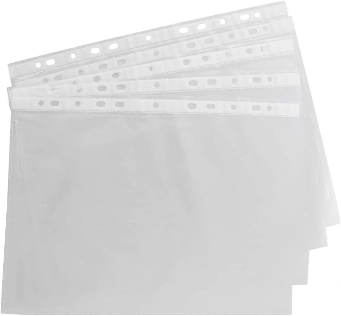 100 protectores de hojas transparentes tamaño A4, ligeros ...